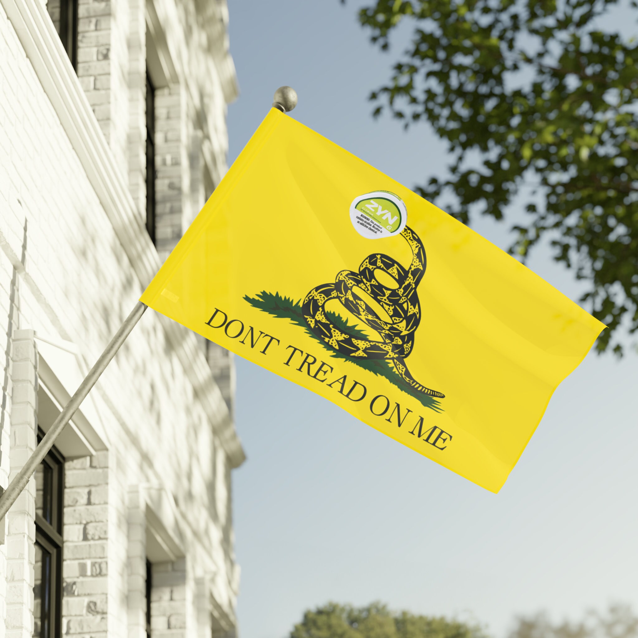 Don't Tread on Me ZYN Flag - Etsy