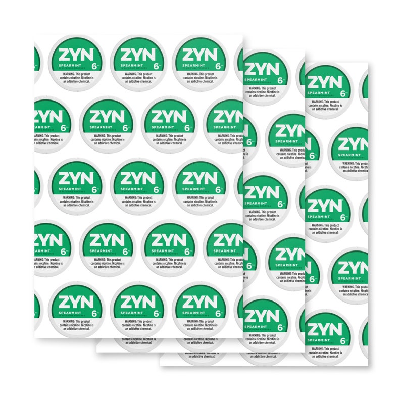 ZYN Spearmint Wrapping Paper Sheets - Etsy