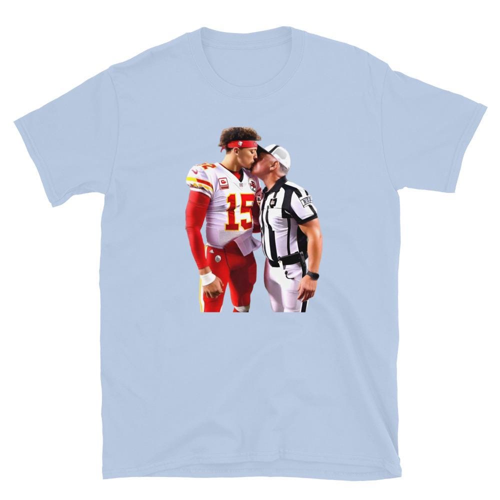Patrick Mahomes Kissing Ref T Shirt Unisex - Etsy
