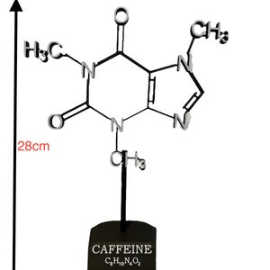 Caffeine Molecule | 3D Printing Molecule Two-color | Molecule Model - Etsy