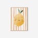 Happy Fruit Print Set for Childrens Bedroom, Nursery or Playroom, Cute ...