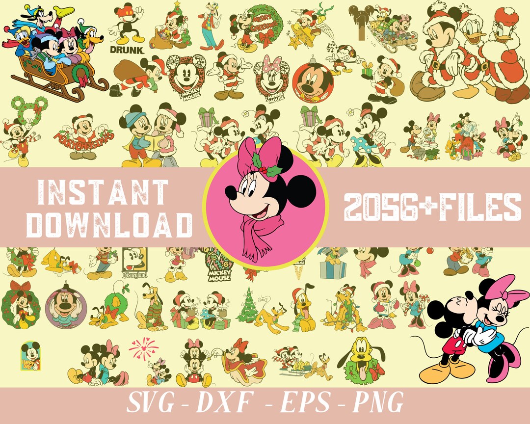 Mickey Mouse SVG Bundle, Svg Files for Cricut, Mouse SVG, Mickey ...