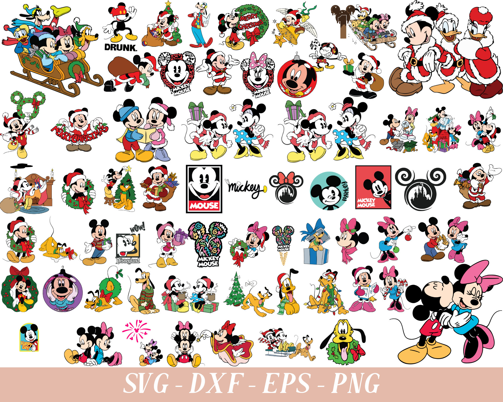 Mickey Mouse SVG Bundle, Svg Files for Cricut, Mouse SVG, Mickey ...