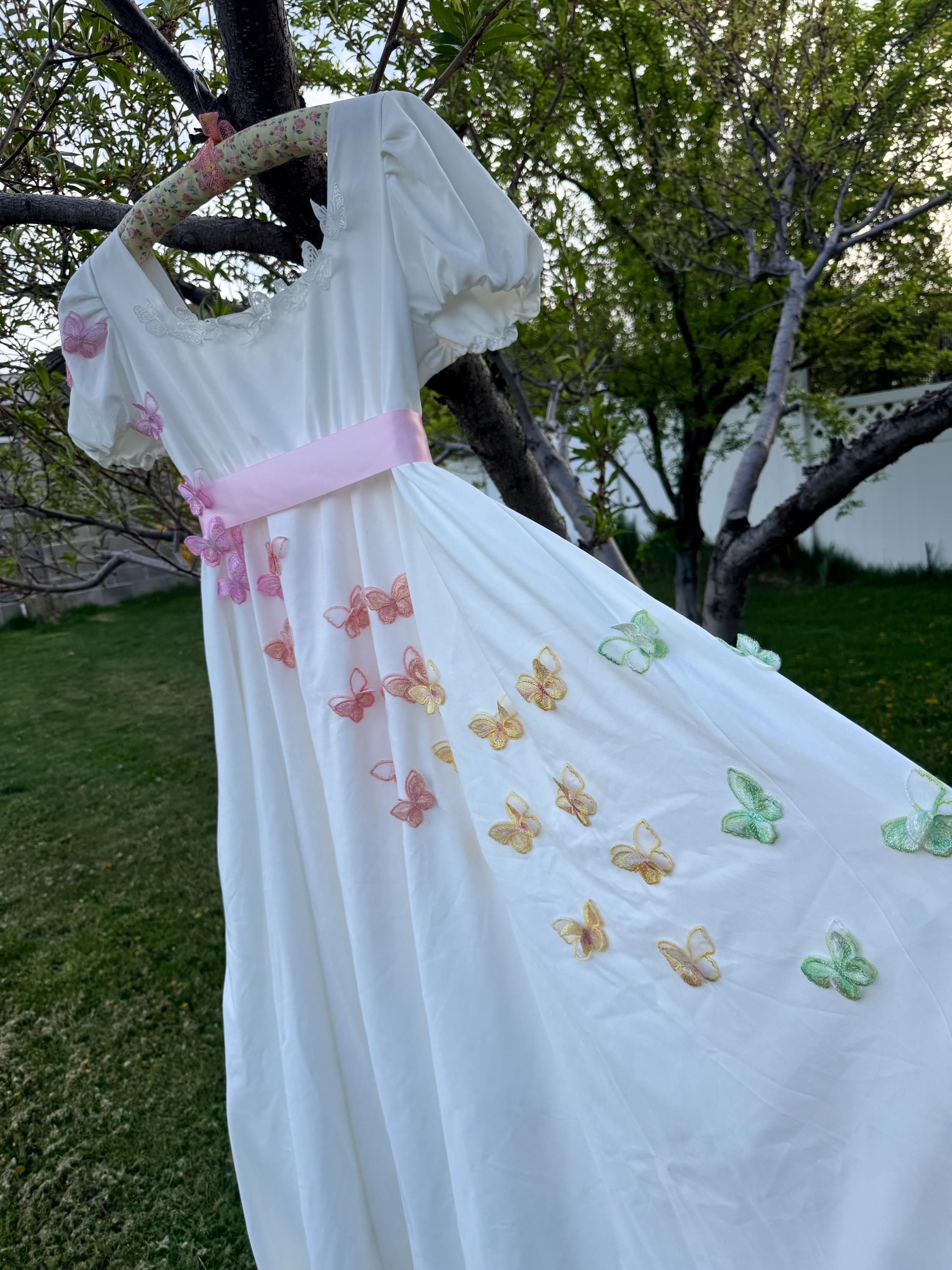 Regency Rainbow Butterfly Dress - Etsy
