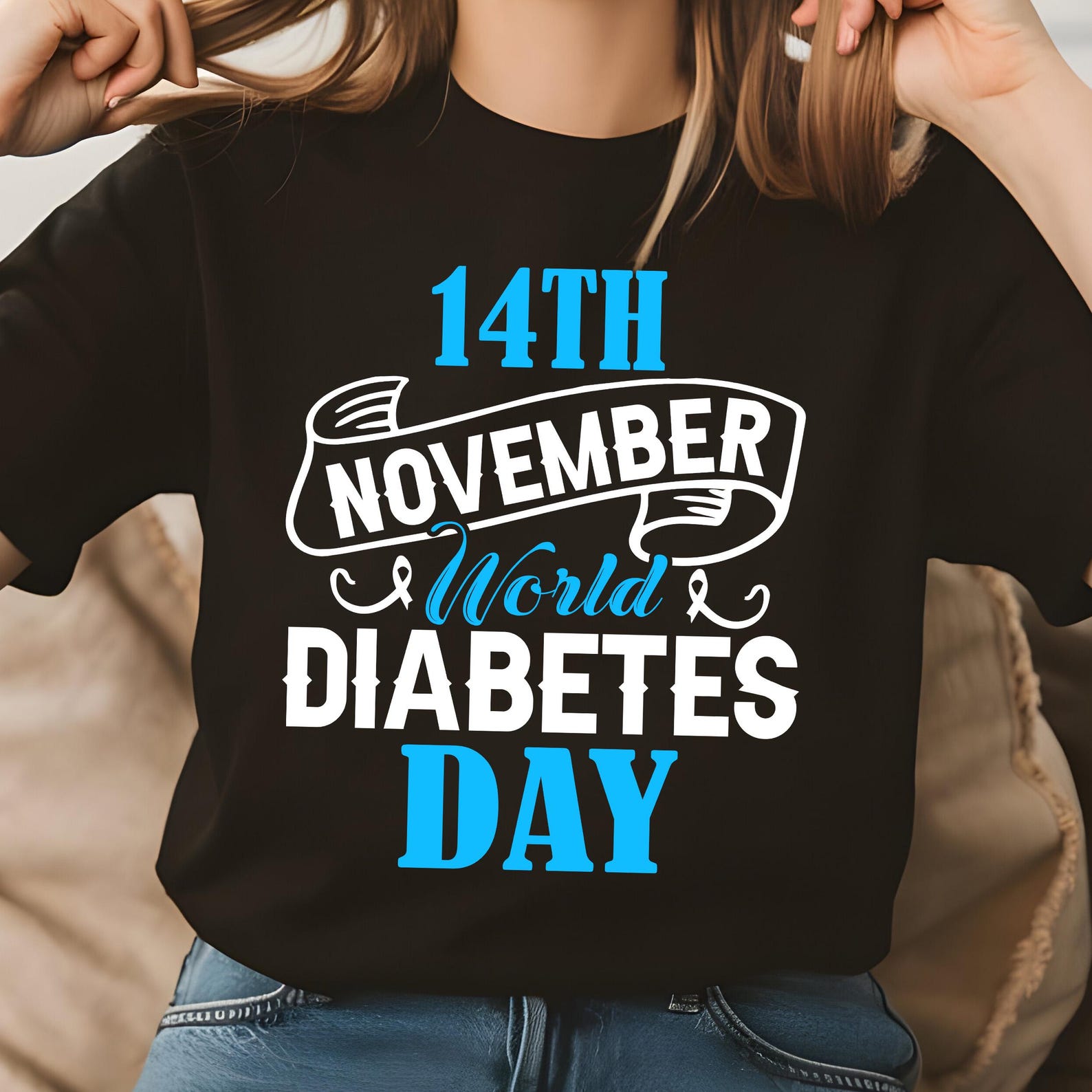 Diabetes Awareness Bundle SVG PNG, Diabetes SVG, Blue Ribbon Svg, T1D ...