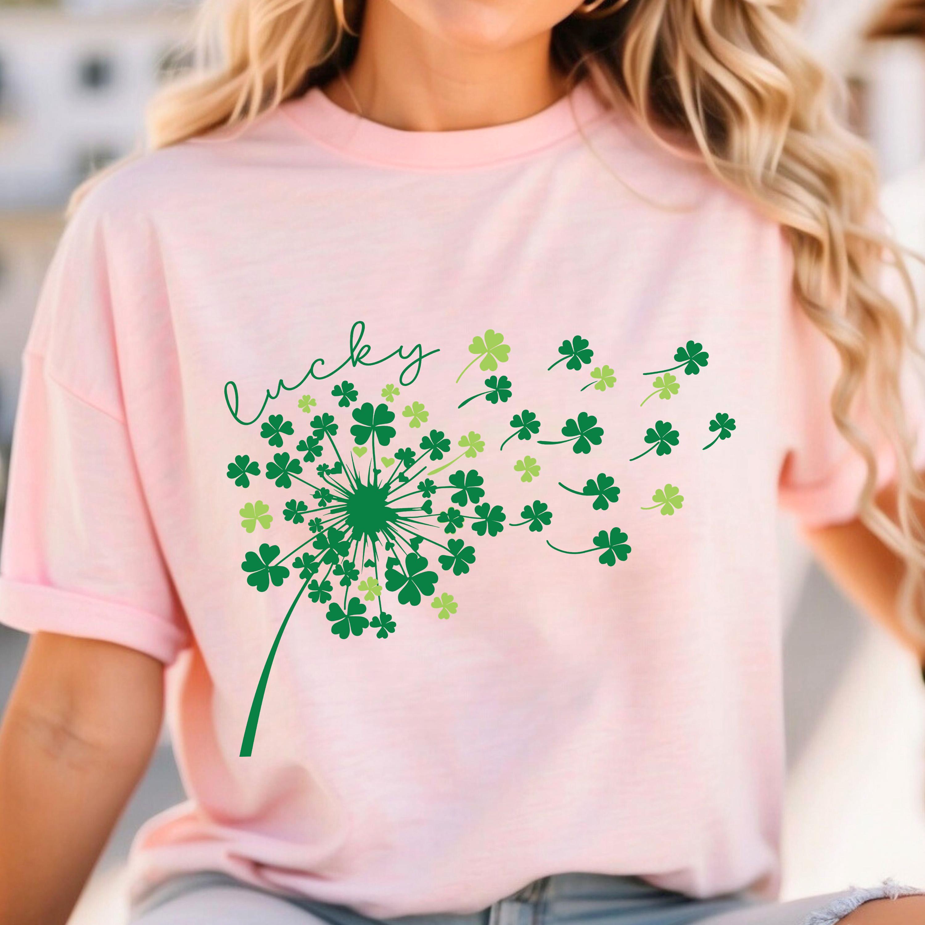 Dandelion St Patricks Day SVG, Shamrock SVG, Lucky SVG, Clover Svg, St ...