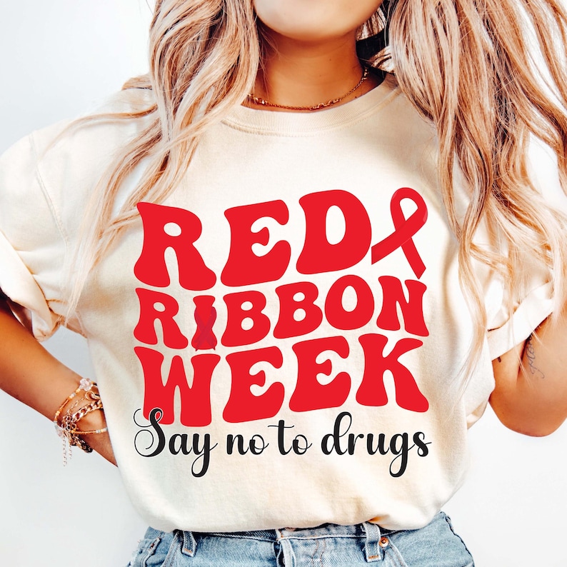 Red Ribbon Week SVG, Say No to Drugs SVG, Red Ribbon Week Awareness SVG ...