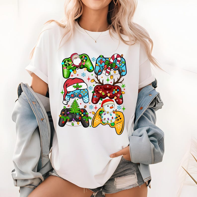 Retro Christmas Gaming Controller SVG, Santa Claus SVG, Christmas ...