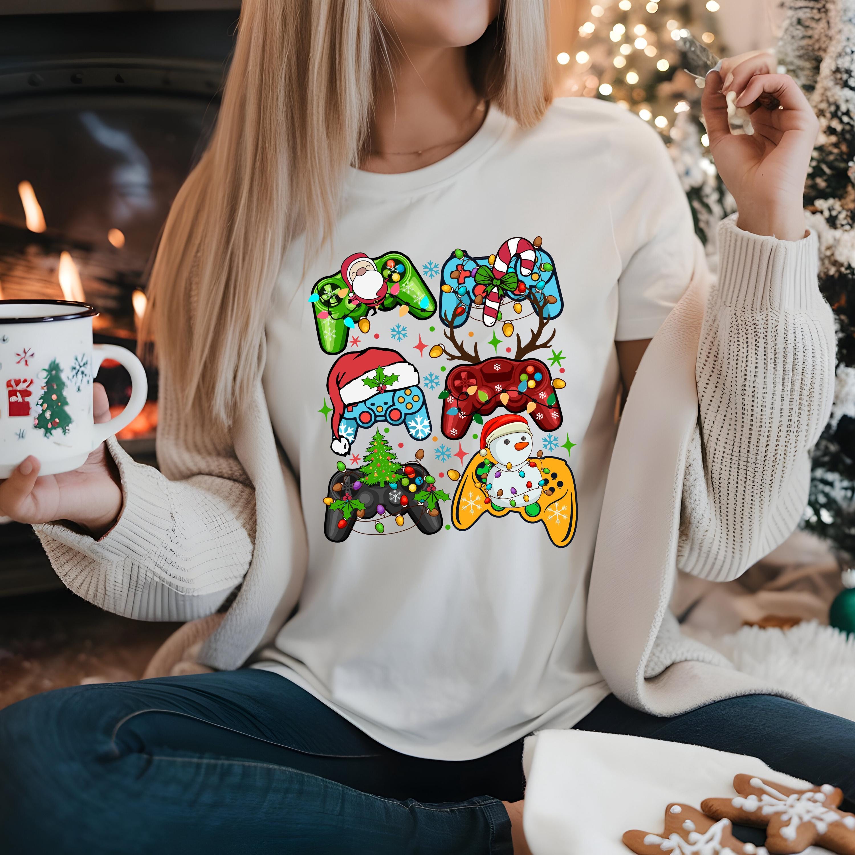 Retro Christmas Gaming Controller SVG, Santa Claus SVG, Christmas ...