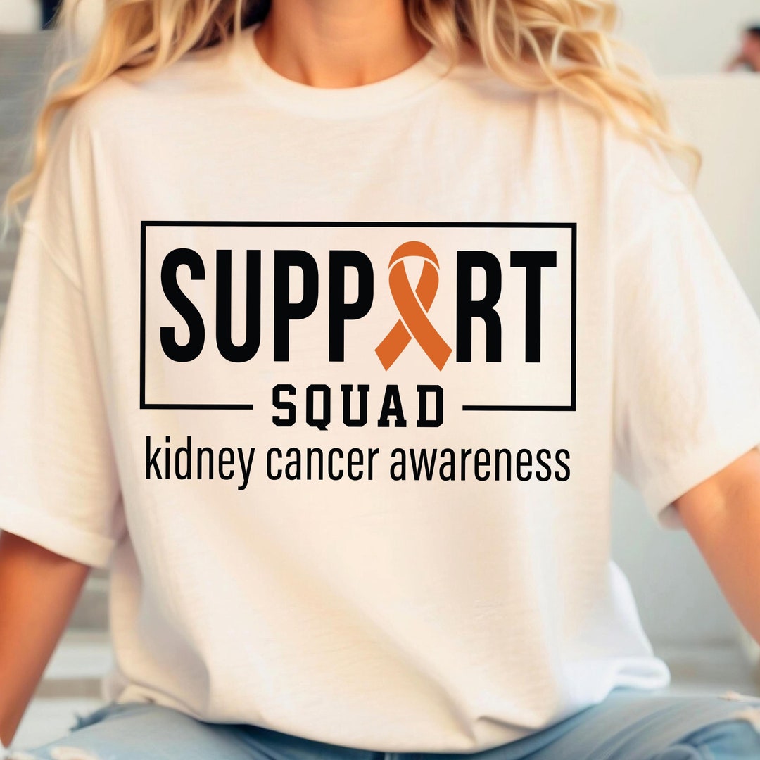 Support Squad Kidney Cancer SVG, Kidney Cancer Awareness SVG, Cancer ...