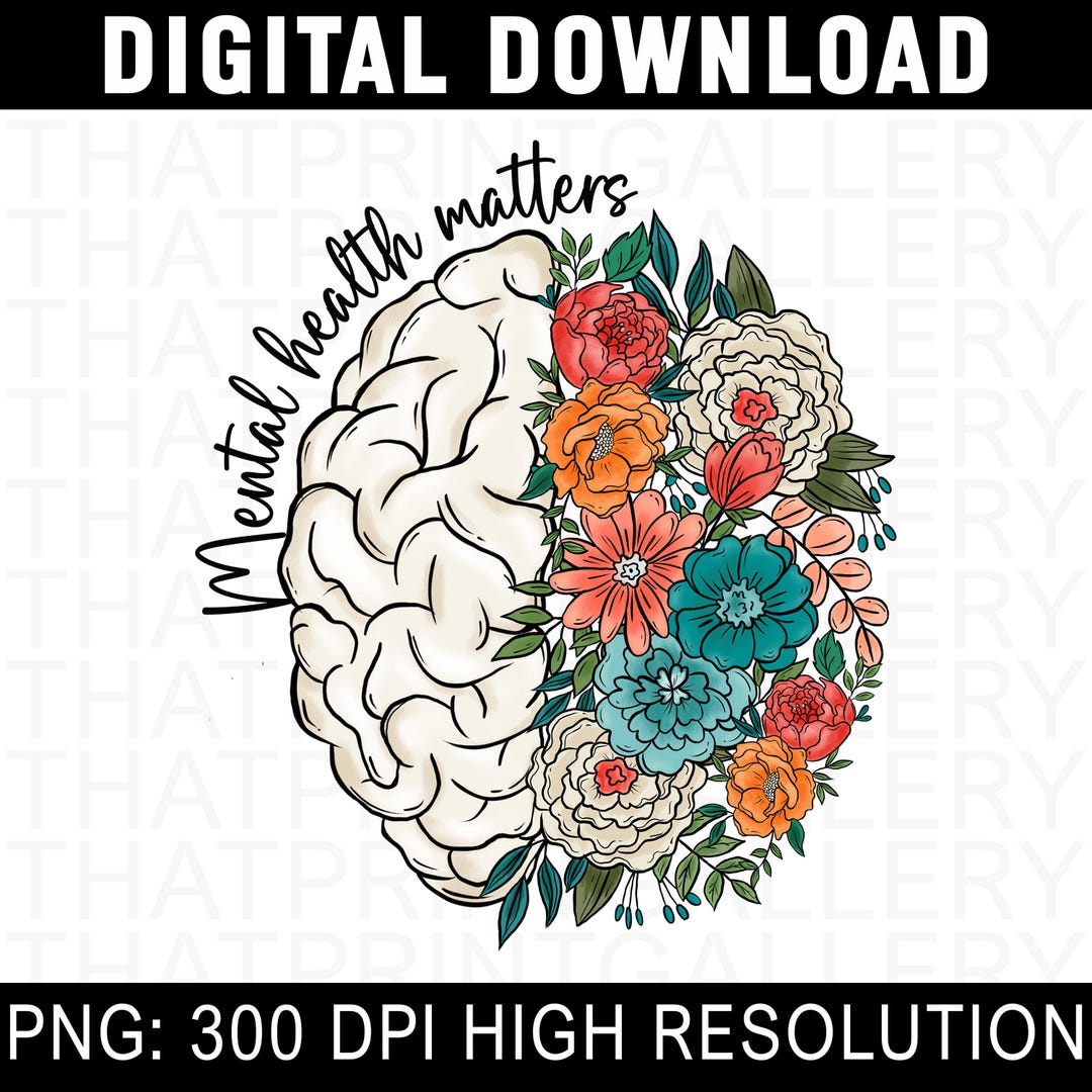 Mental Health Matters PNG, Mental Health PNG, Positive Affirmation ...