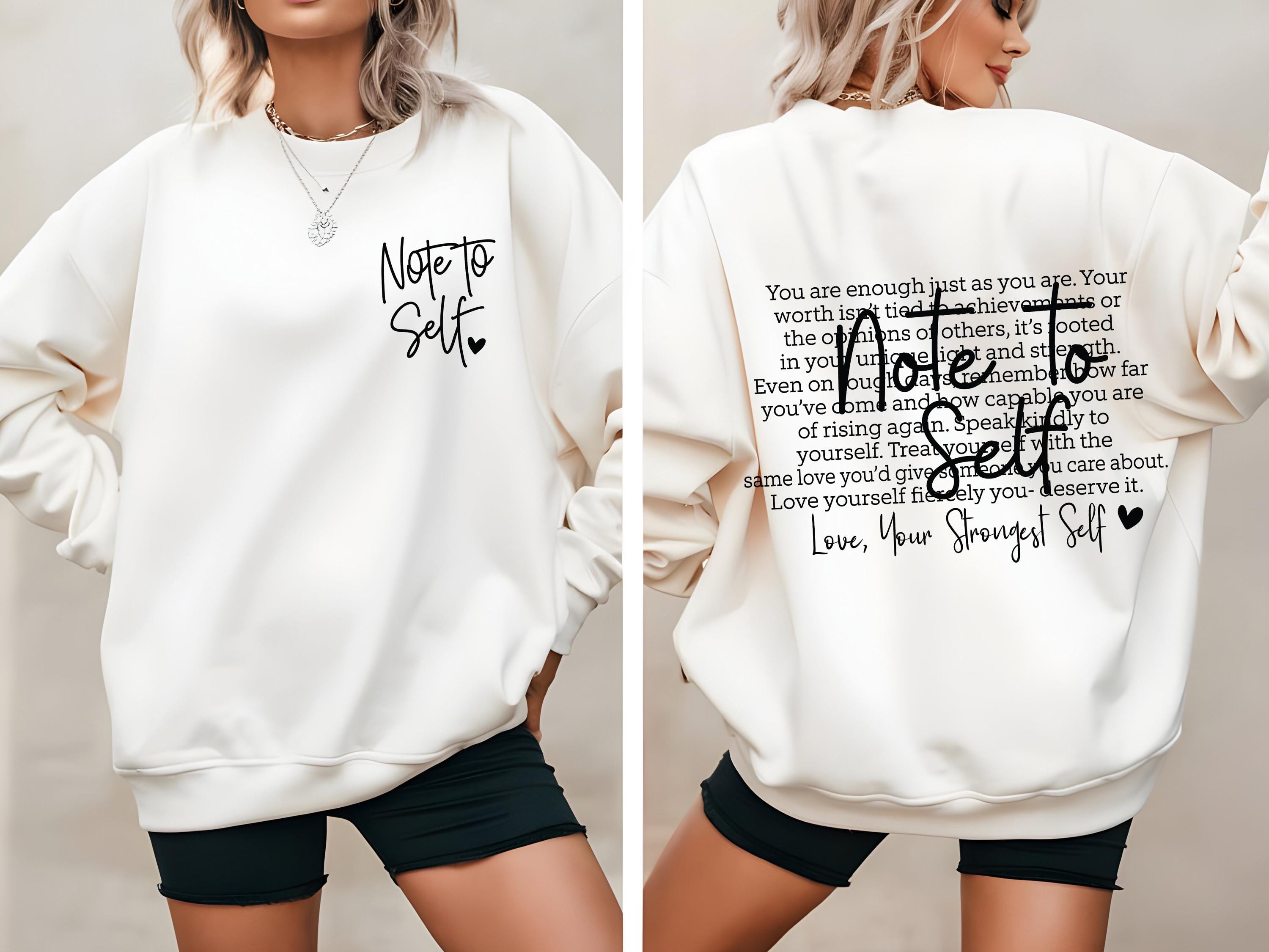 Note to Self SVG PNG, Mental Health SVG, Positive Inspirational Quotes ...