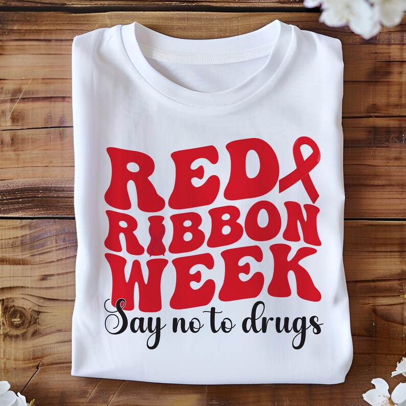 Red Ribbon Week SVG, Say No to Drugs SVG, Red Ribbon Week Awareness SVG ...