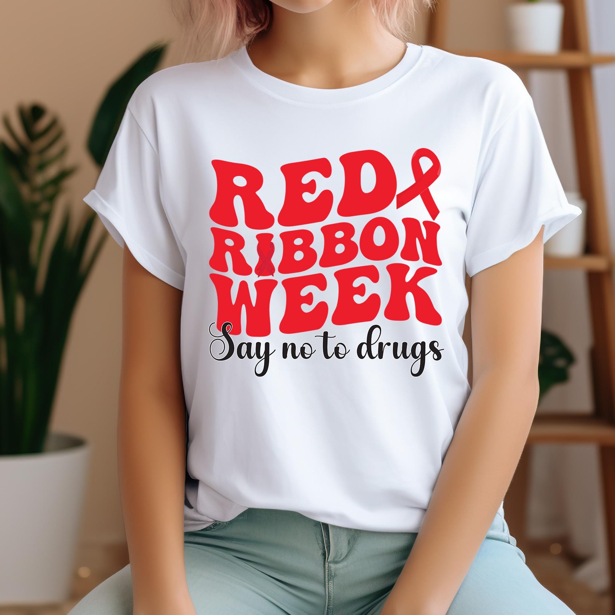 Red Ribbon Week SVG, Say No to Drugs SVG, Red Ribbon Week Awareness SVG ...