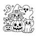 Spooky Cutie: 110 Coloring Pages PDF, Adorable Creepy Creatures in Cozy ...