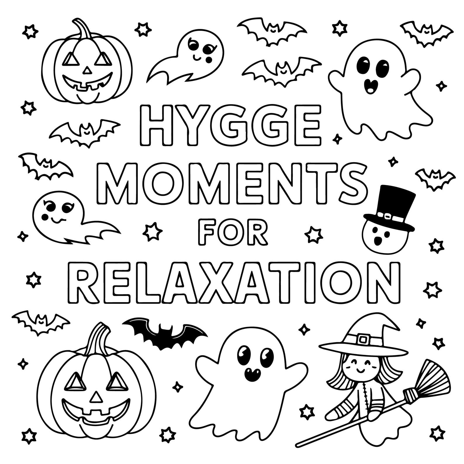 Spooky Cutie: 110 Coloring Pages PDF, Adorable Creepy Creatures in Cozy ...