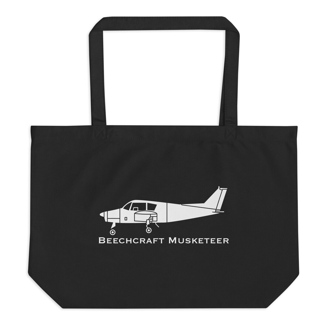Beechcraft Musketeer BE-23 Airplane Organic Tote Bag | Aircraft Gear ...