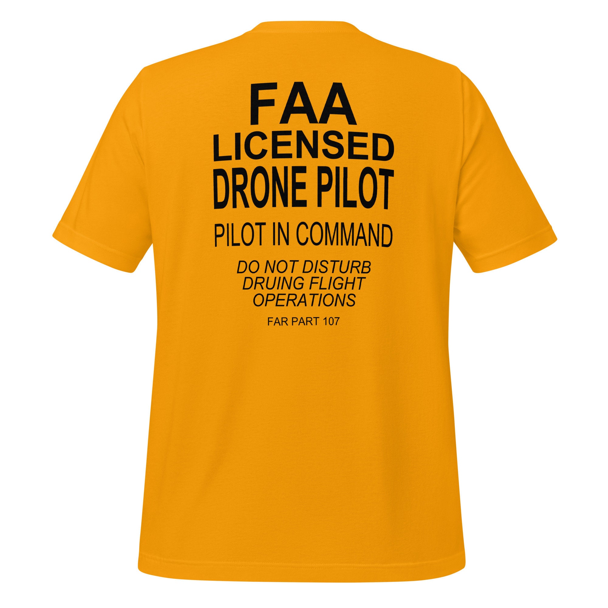 FAA Licensed Drone Pilot T shirt Suas Do Not Disturb Tee FAR Part 107 Shirt Etsy