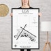 LGA Laguardia International Airport Diagram Framed Print | LGA Airport ...