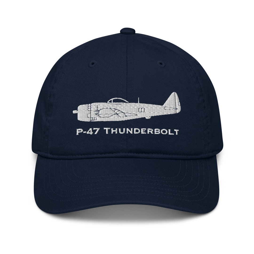 Republic P-47 Thunderbolt Custom Embroidered Airplane Hat | Airshow Hat ...