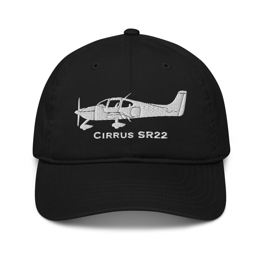 Cirrus SR-22 Custom Embroidered Comfortable Organic Cotton Pilot Hat ...