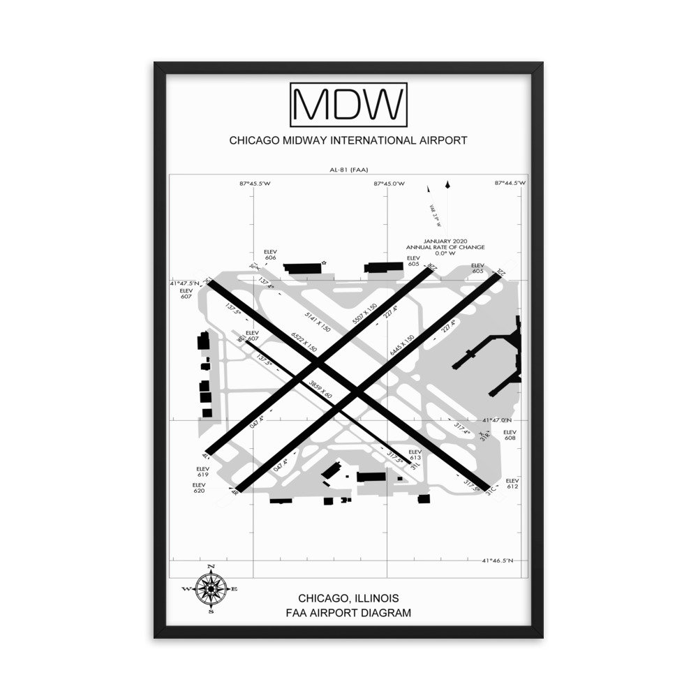 Midway Airport Map Chicago Midway International Airport [MDW] 2025
