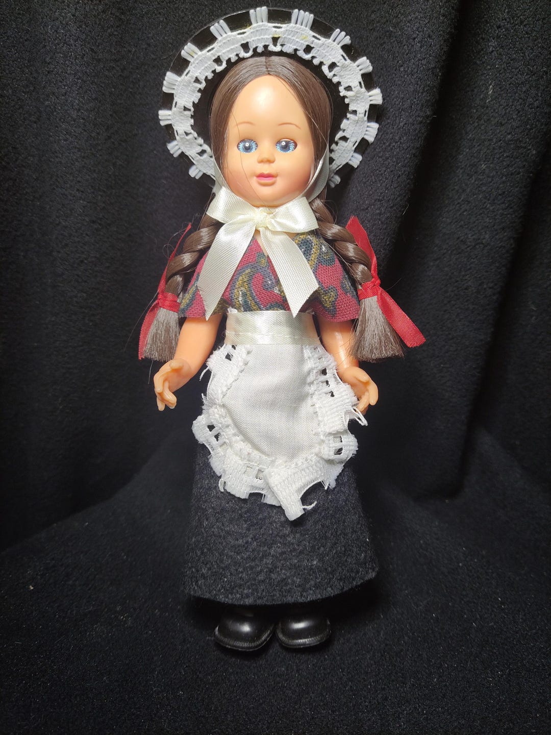 Vintage North Wales Welsh Souvenir Doll Hard Plastic Sleepy Eyes - Etsy