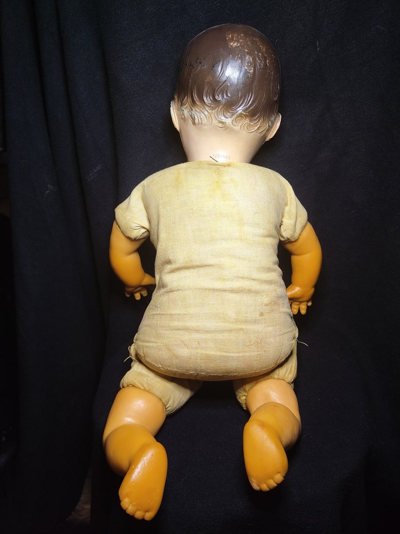 Vintage Baby Doll Marked Horsman Plastic Head Stuffed Body Vinyl Limbs ...