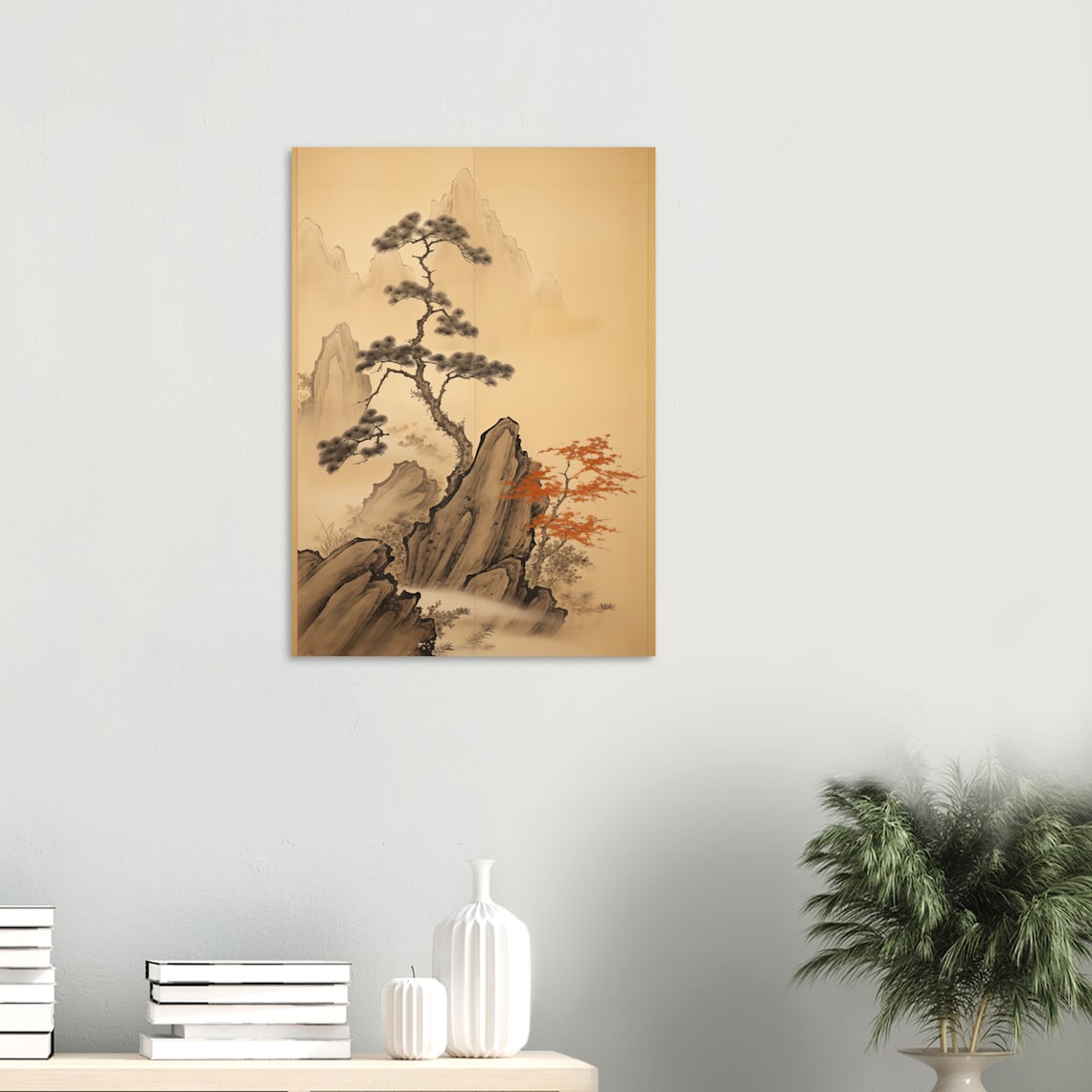 Stubborn Old Tree: Japanese Edo-inspired Art for Your Home Premium ...