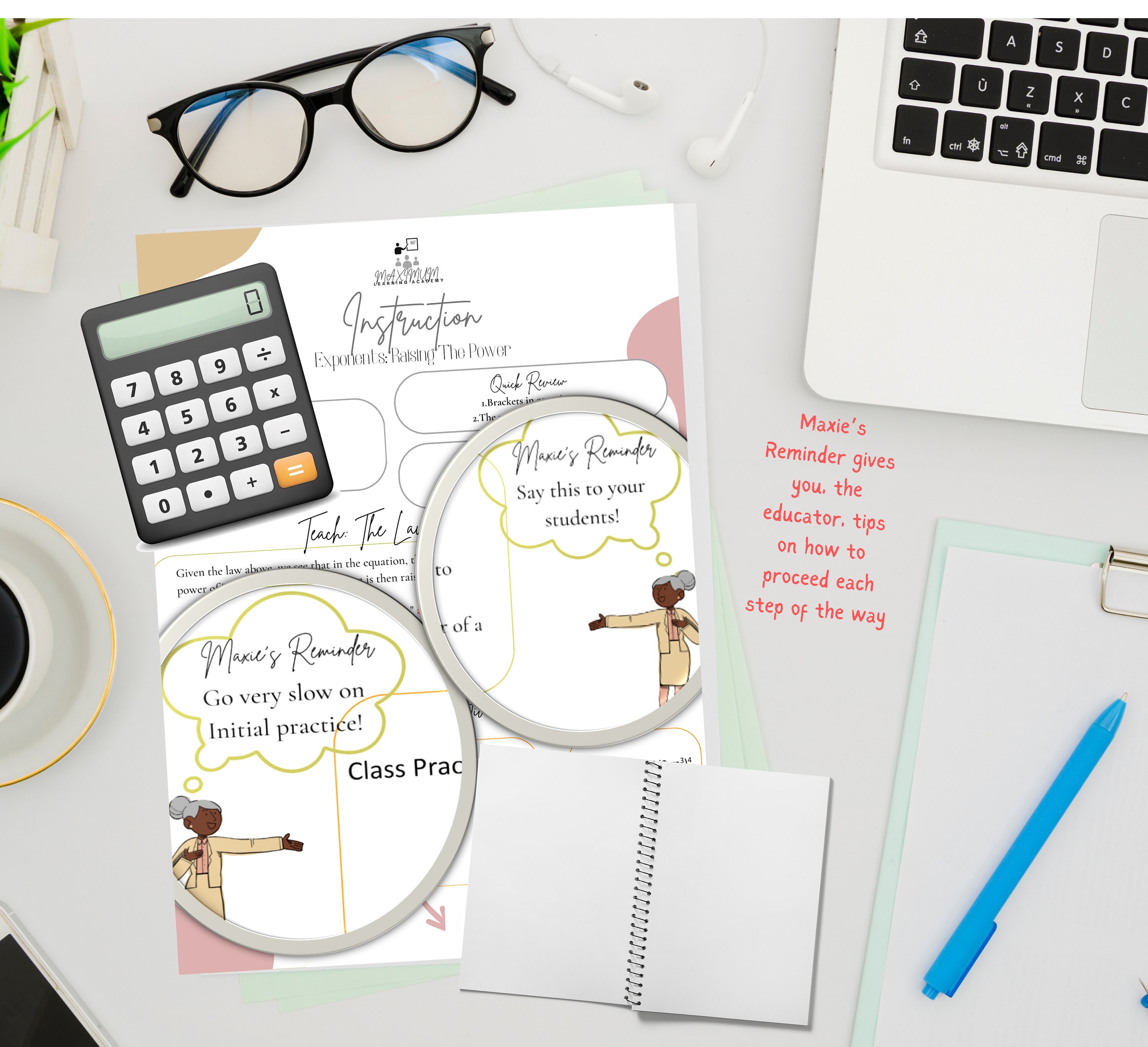 Complete 8th Grade Lesson Plan Bundle, raising the Power of Exponents ...