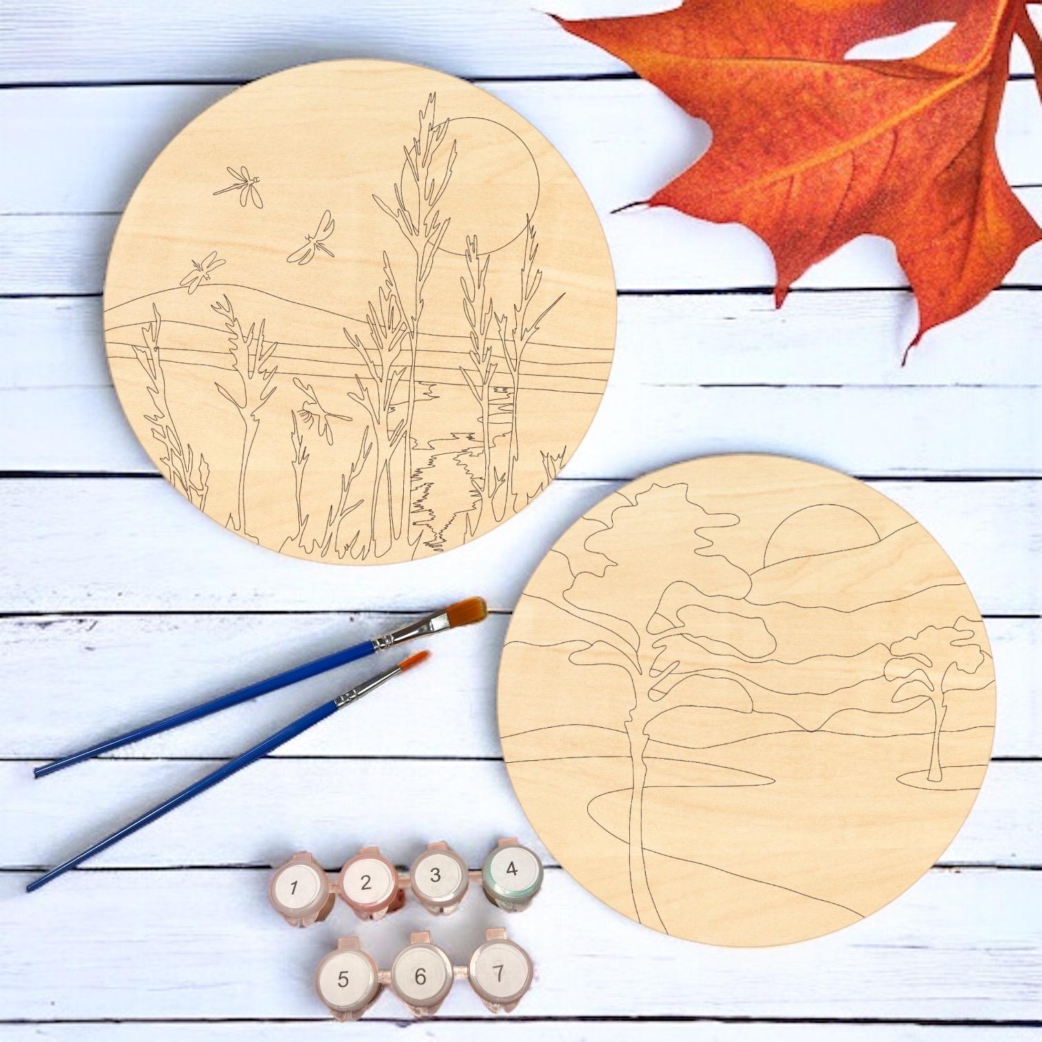 Set Painting Kit, Beginner Fun Kit, Gift Idea for Her, Wall Decor ...