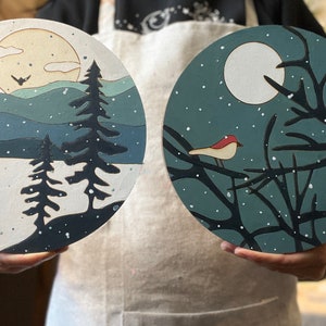 Set Painting Kit, Beginner Fun Kit, Gift Idea for Her, Wall Decor ...