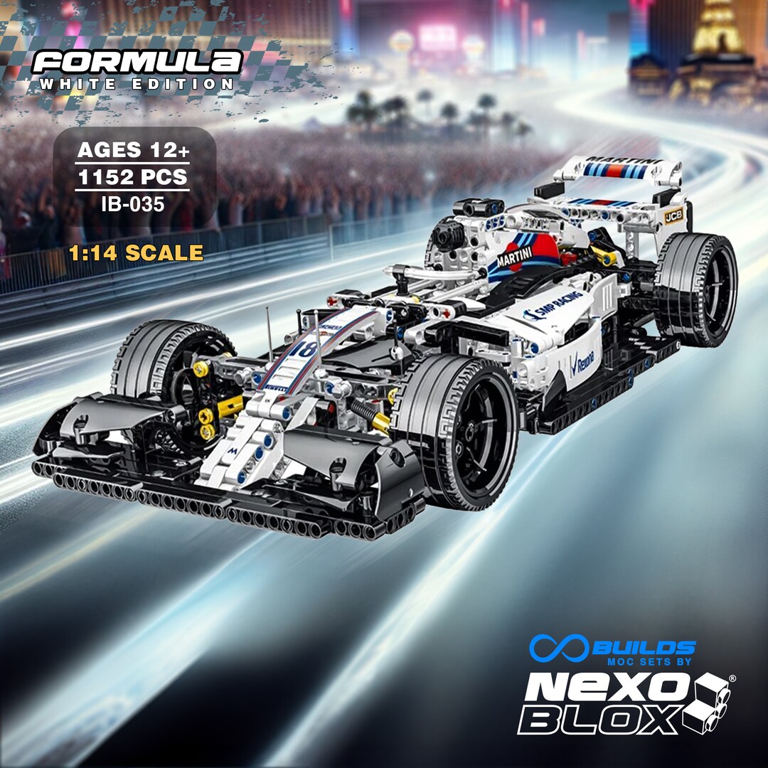 MOC F1 Racing Car Building Bricks white - Etsy