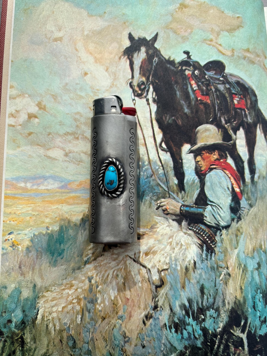 Turquoise Lighter Case | Western Lighter | Gift for Him | Gift for Her ...