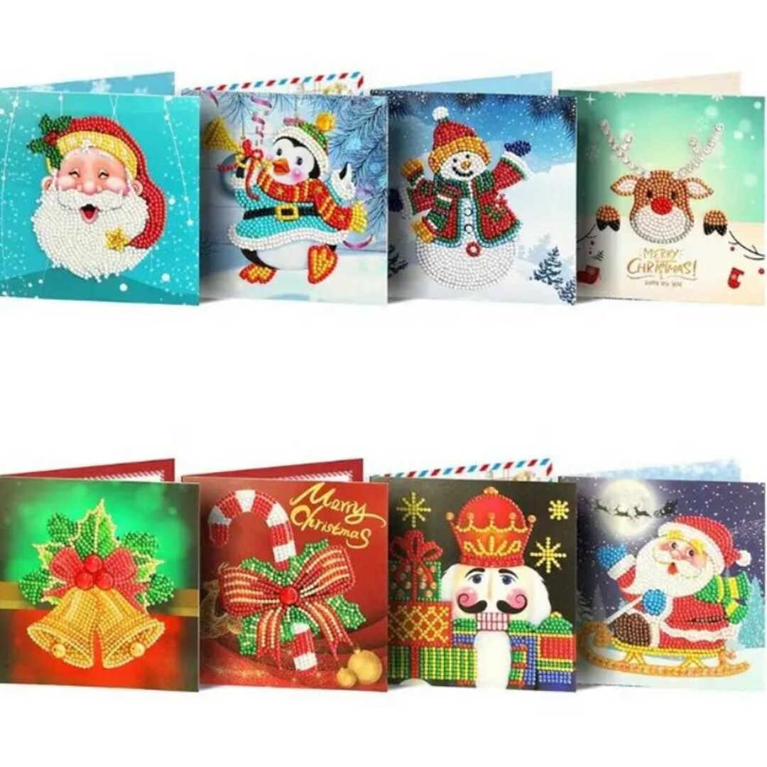 5D Christmas Images Diamond Art Card Kit and Accessories. Everything ...