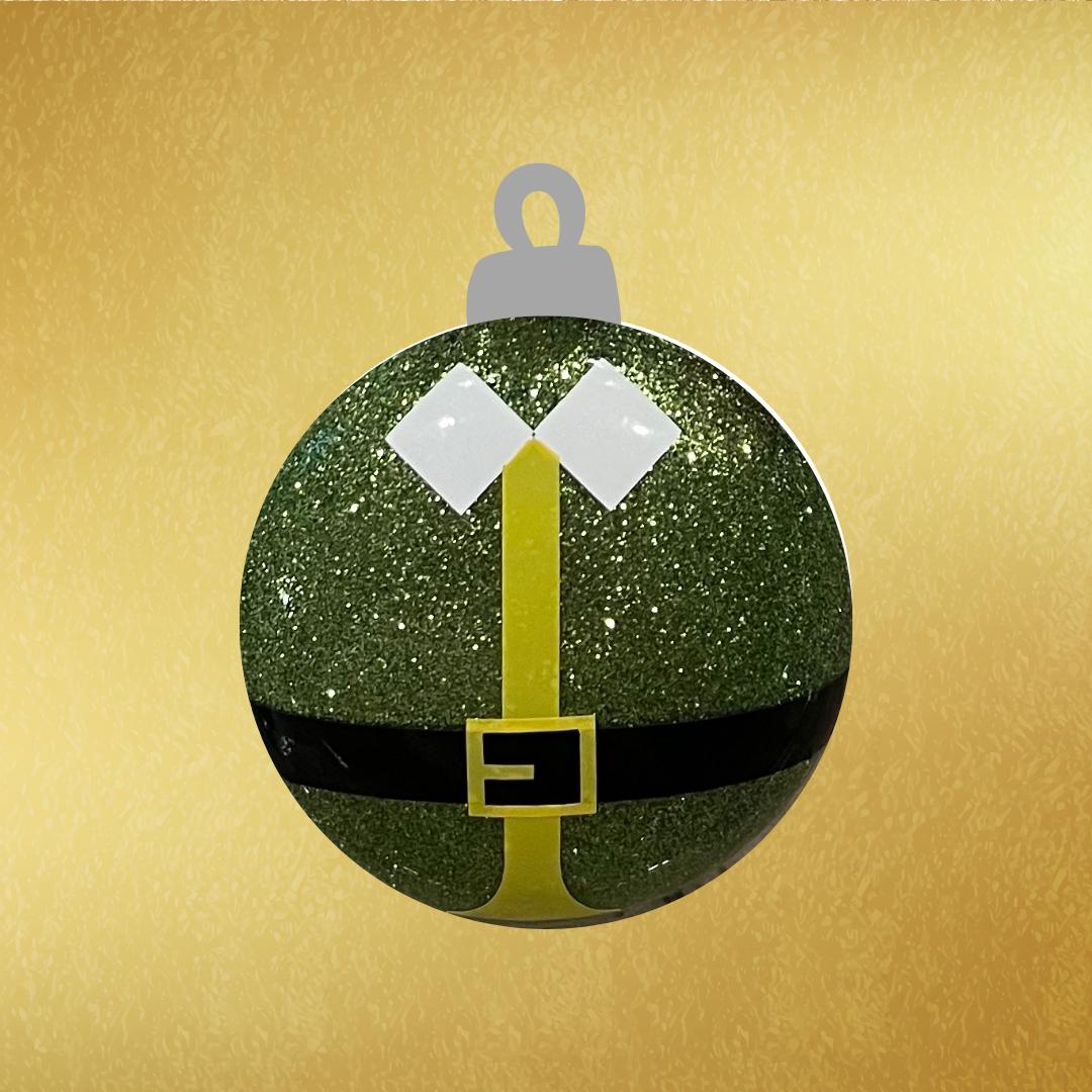 Christmas Glitter Ornaments - Etsy