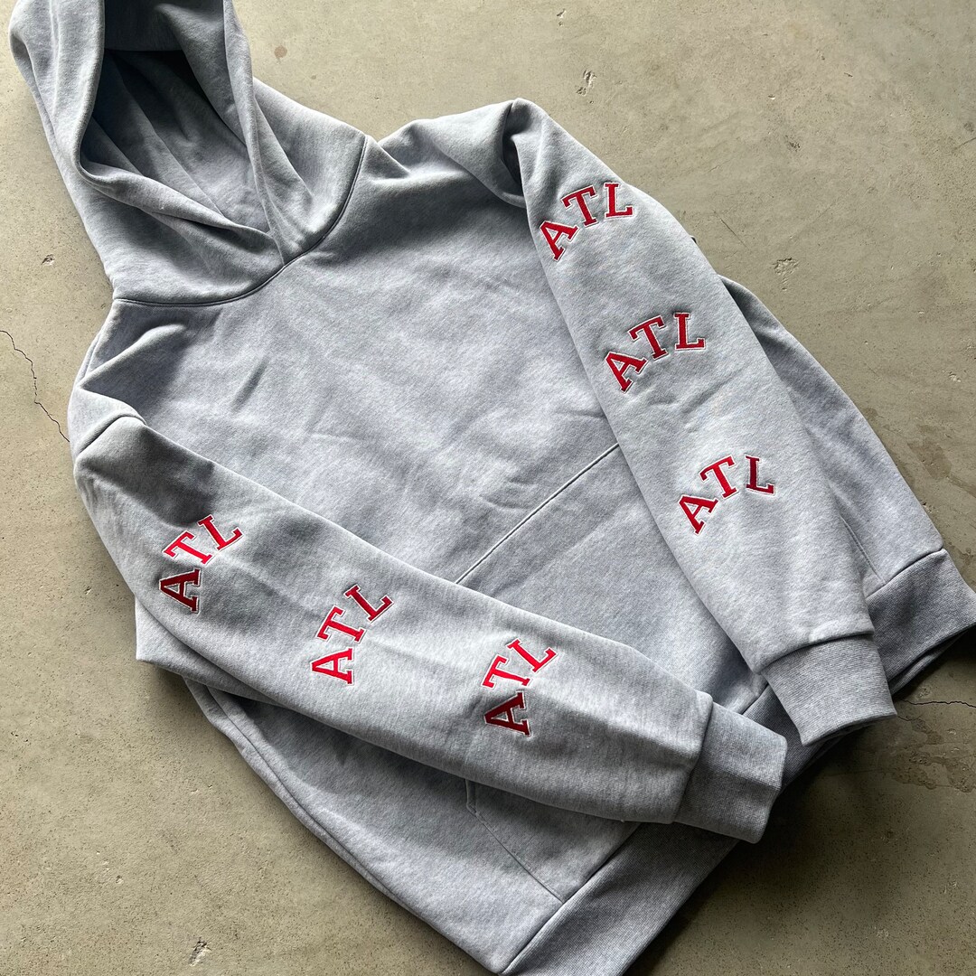 ATL ATL Embroidered Hoodie . No String BOXY Fit. - Etsy