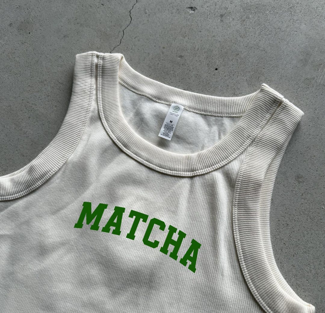 Matcha Tank Top Summer Coffee Matcha Lover Barista Gift - Etsy