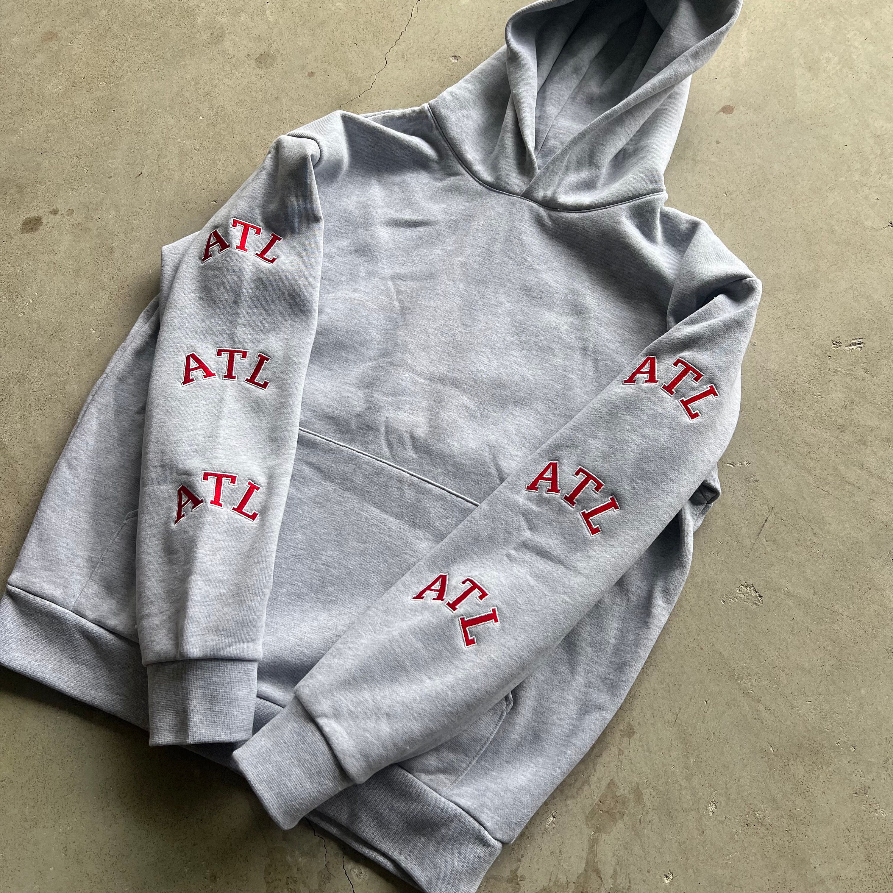 ATL ATL Embroidered Hoodie . No String BOXY Fit. - Etsy
