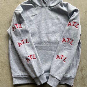 ATL ATL Embroidered Hoodie . No String BOXY Fit. - Etsy
