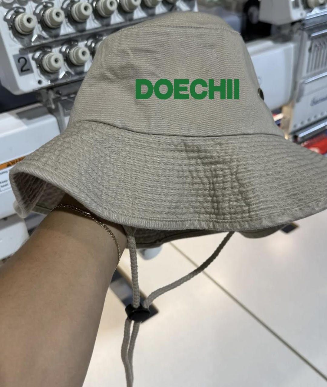 Doechii Boonie Strings Bucket Hat Summer Fish Hat Embroidered - Etsy