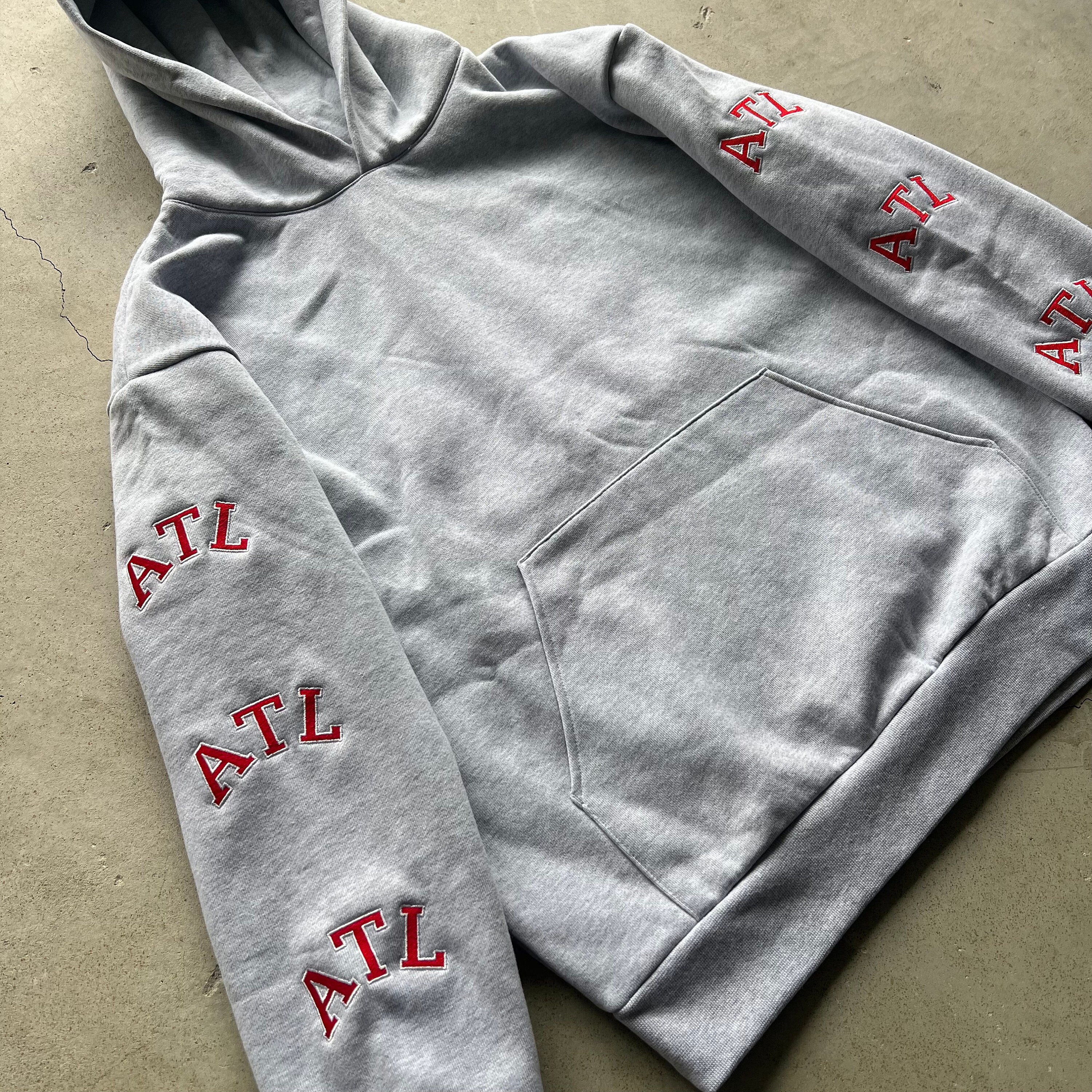 ATL ATL Embroidered Hoodie . No String BOXY Fit. - Etsy