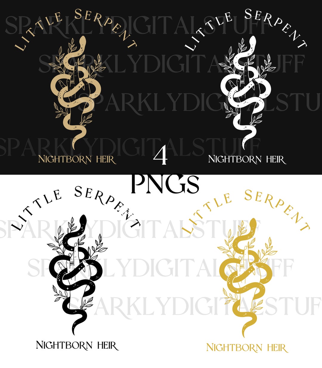 Little Serpent PNG Bundle Inspired by the Serpent and the - Etsy