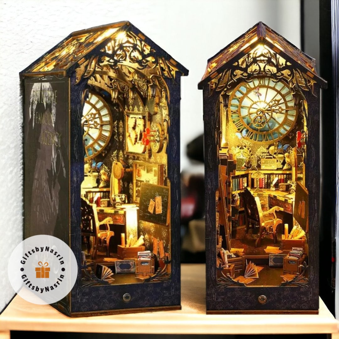 DIY Clock Tower Book Nooks Build Your Book Nook Shelf Aesthetic DIY ...