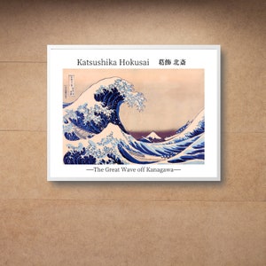 Hokusai the Great Wave Print Hokusai Printable Mount Fuji Painting ...