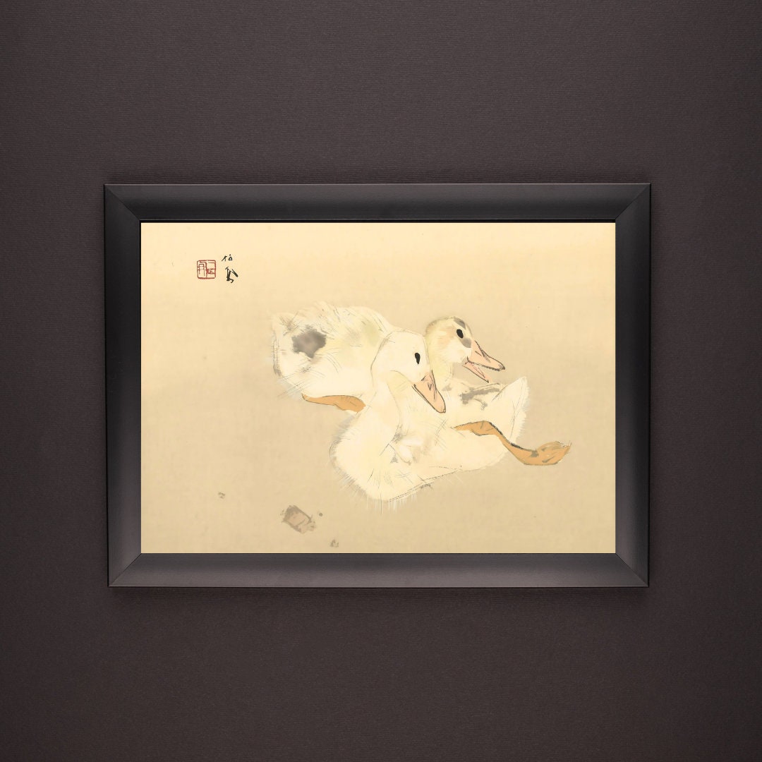 Vintage Japanese Takeuchi Seiho Duck Artwork Digital Download Woodblock ...