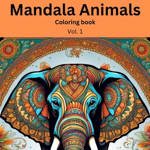 Mandala Animals, Coloring Book, Coloring Page, Adult Coloring, Teen ...