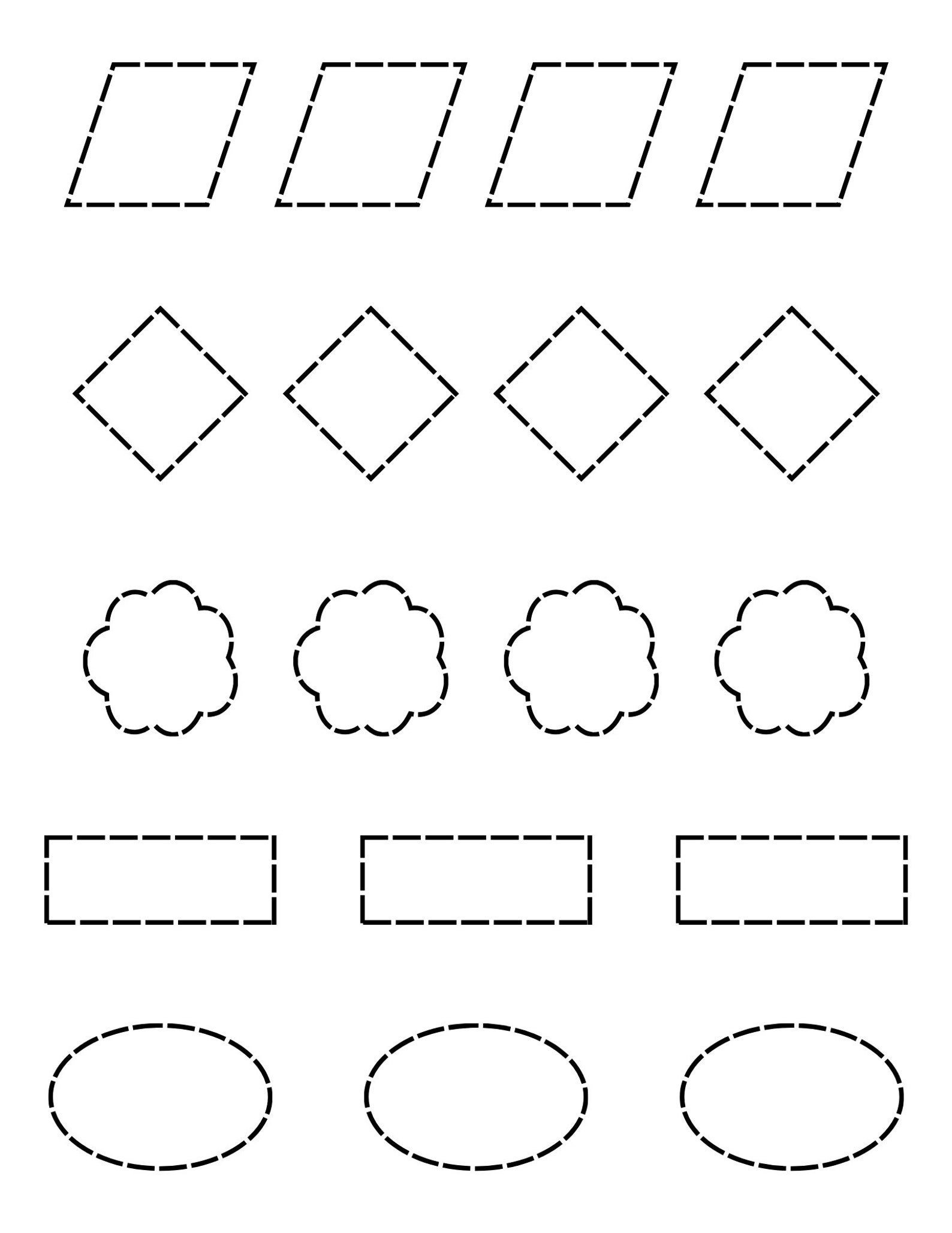 Tracing Things - Shapes & Lines, Preschool Line Tracing, Homeschool ...