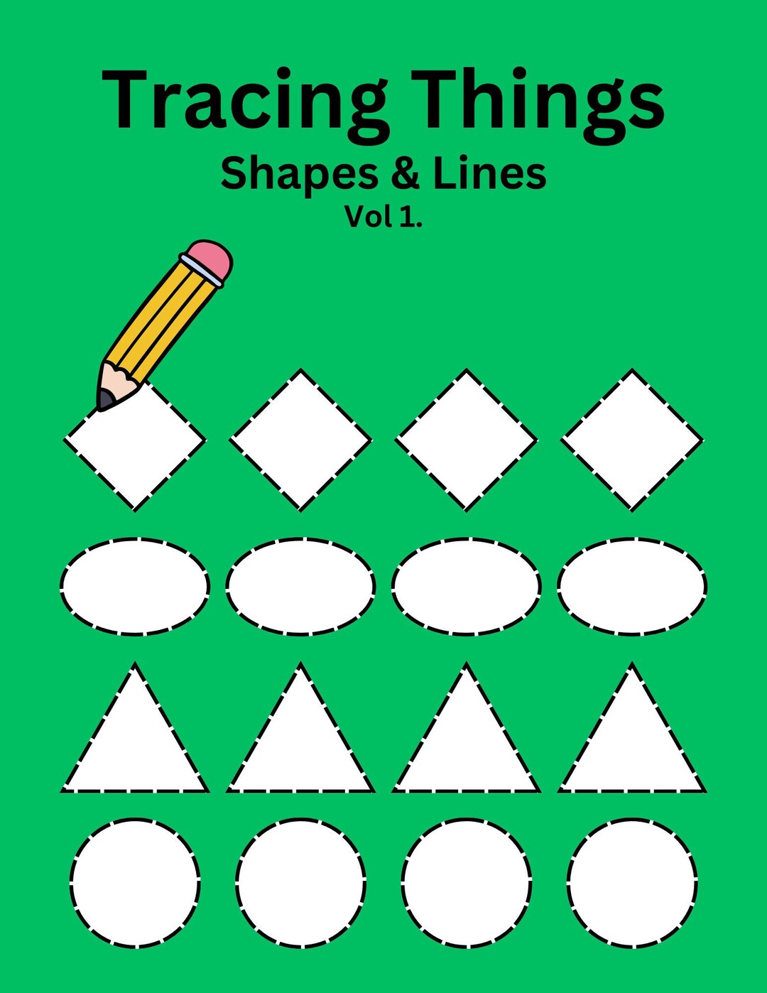 Tracing Things - Shapes & Lines, Preschool Line Tracing, Homeschool ...