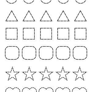 Tracing Things - Shapes & Lines, Preschool Line Tracing, Homeschool ...